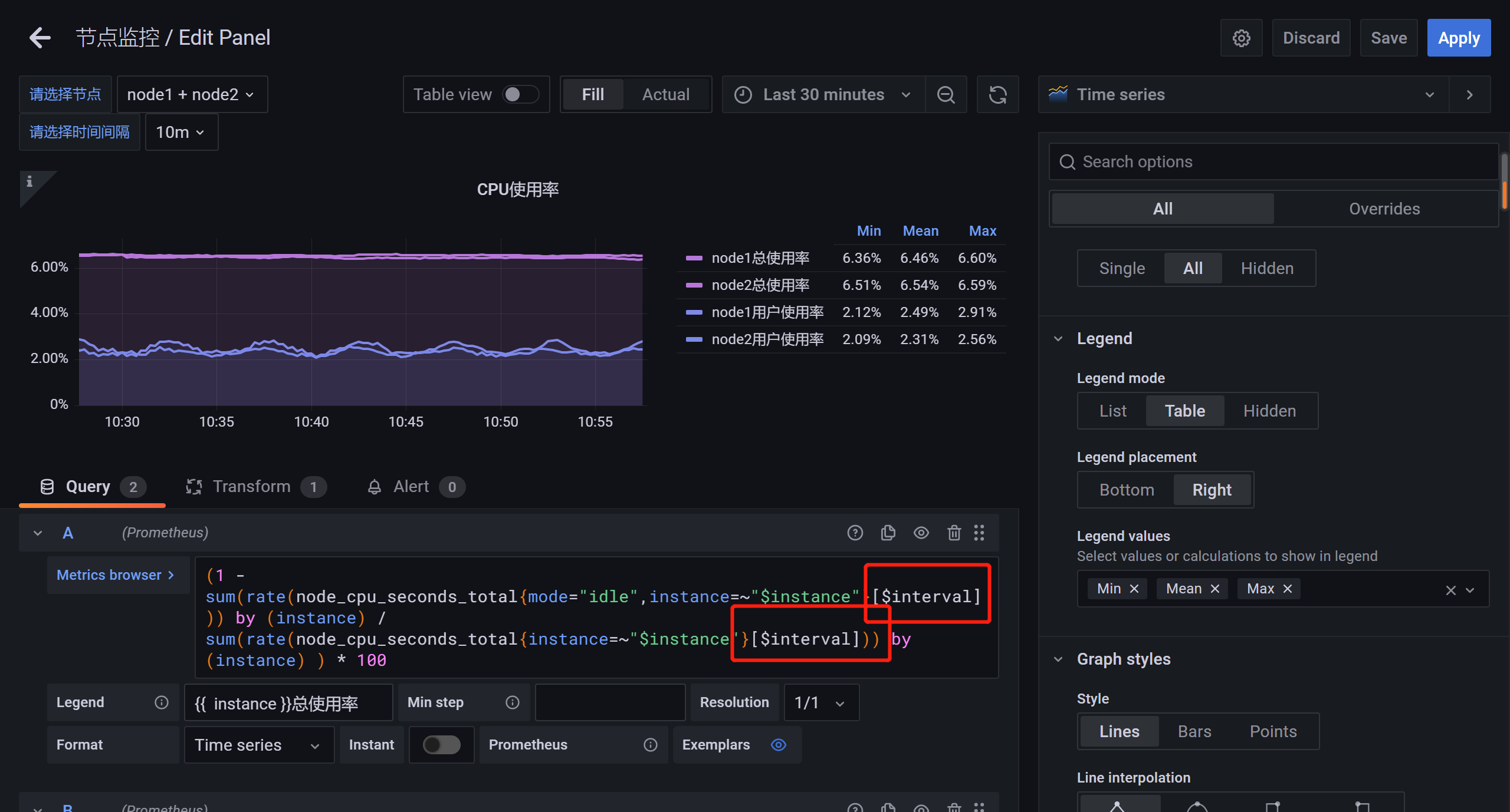 Grafana panel 图形高级定制_grafana regex-CSDN博客