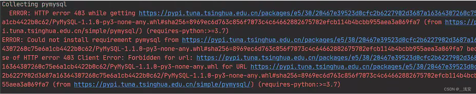安装第三方库——HTTP error 403 while getting......-CSDN博客