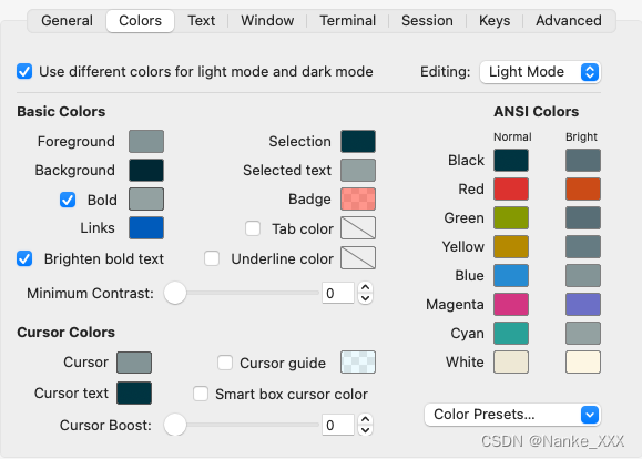 iTerm2配色_iterm2 配色-CSDN博客
