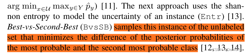 三种Uncertainty Sampling主动学习的reference_基于熵的不确定采样-CSDN博客