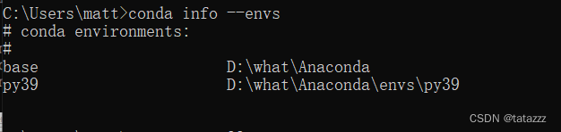 使用conda创建python新的虚拟环境_conda create python=3.9-CSDN博客
