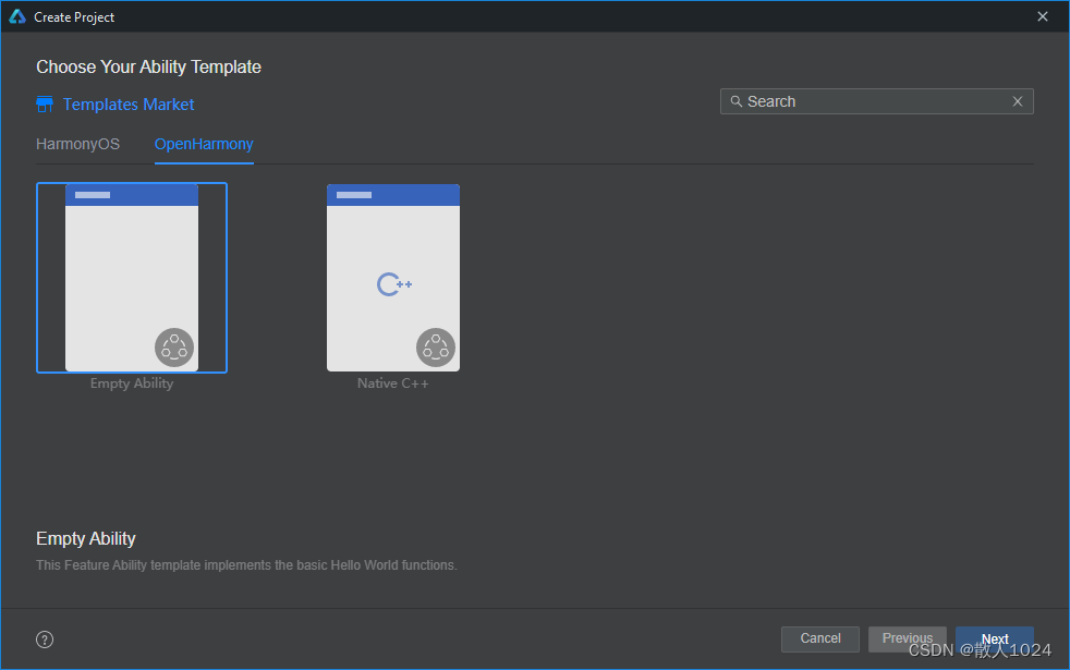 1. 创建第一个harmonyos工程-CSDN博客