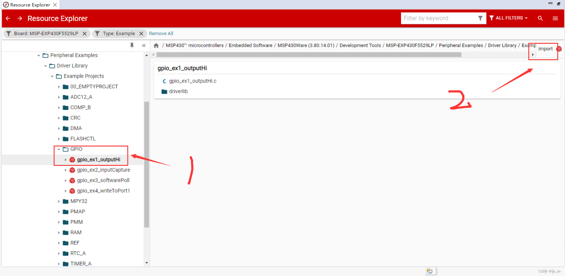Code Composer Studio 12.0.0版本 官方例程导入_code composer studio 导入工程-CSDN博客