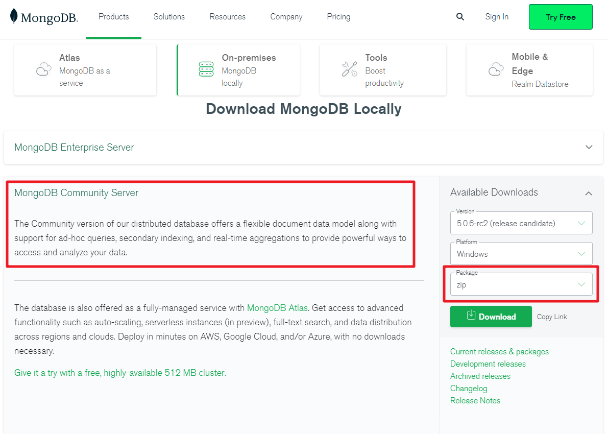 【MongoDB】＜文档型数据库＞Windows&Liunx安装MongoDB（无错完整）_linux安装bson库-CSDN博客