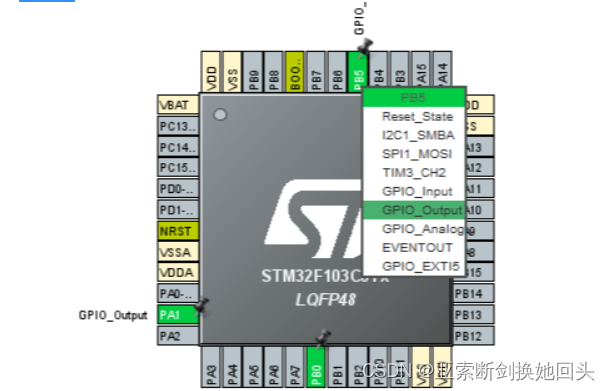 借助stm32CubeMX，使用STM32F103C8T6点亮LED流水灯_c8t6基于cubemax点灯-CSDN博客