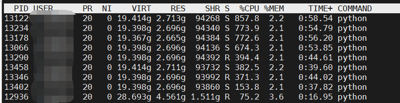pytorch训练占用cpu过高，num_works和set_num_threads设置均无效，发现是数据扩增的问题_cv2.setnumthreads(1)-CSDN博客