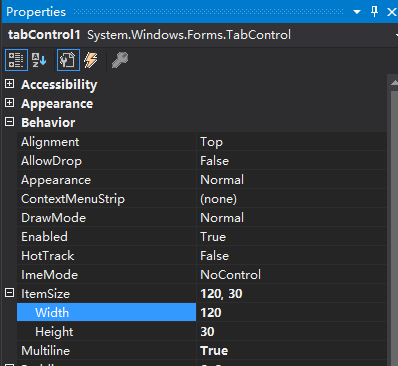 WinForm 调整TabControl中tabPage标签的宽度_c# tabcontrol的alignment设置为bottom时,tabpage高度不能调整-CSDN博客
