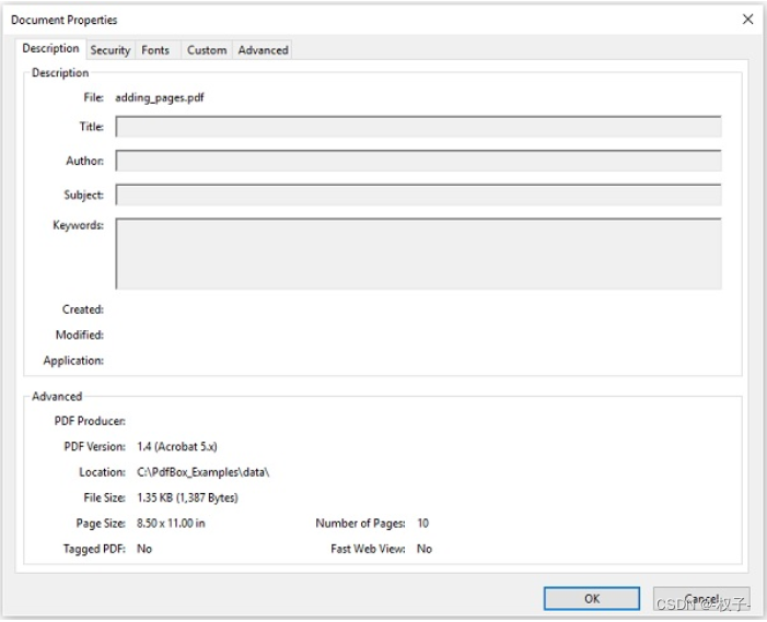 Java 使用pdfbox对pdf文件进行相关操作java Pdfbox Csdn博客