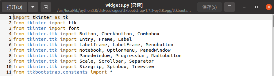 Successfully import ttkbootstrap and run it on Ubuntu20.04_no module ...