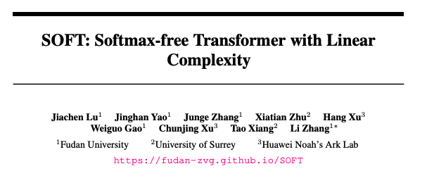 【Transformer】20、SOFT: Softmax-free Transformer with Linear Complexity-CSDN博客
