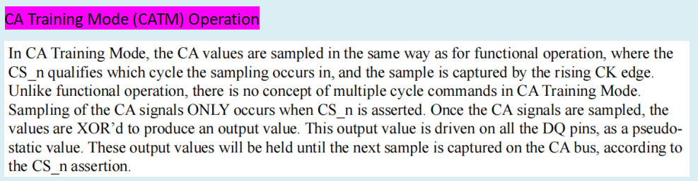 【JESD79-5之】4 DDR5 SDRAM命令描述和操作-19(CA training mode(CATM))_ddr5 ...