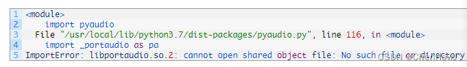 解决 pyaudio 安装完之后 出现libportaudio.so.2 无法找到的问题-CSDN博客