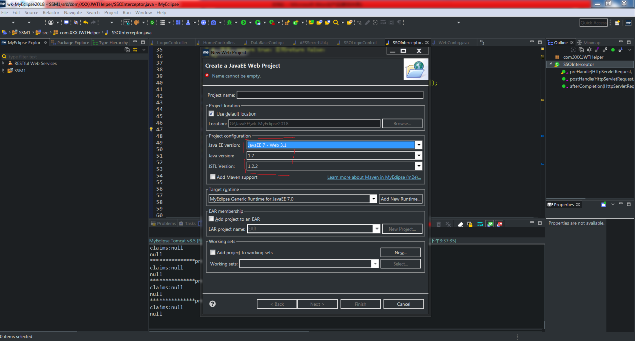 MyEclipse2019 建立工程步骤与设置_myeclipse2019创建web项目-CSDN博客