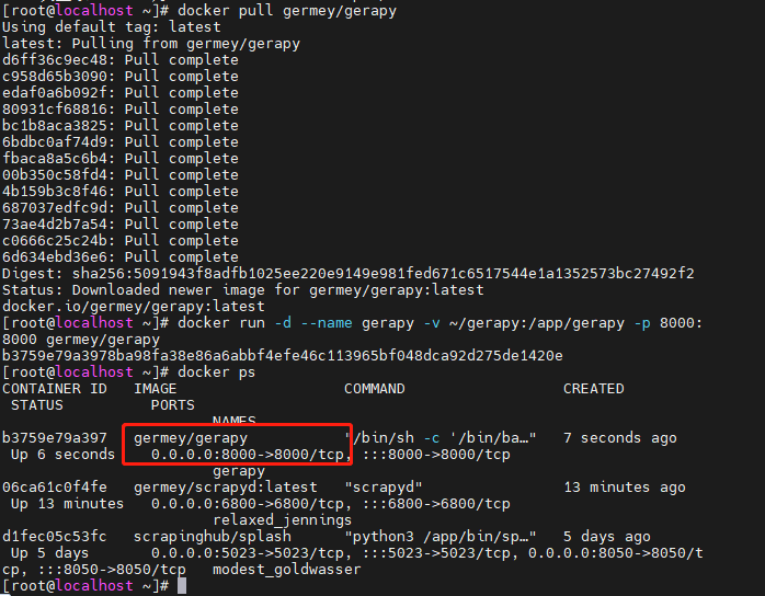 在centos上使用docker部署gerapy，scrapyd_docker gerapy-CSDN博客
