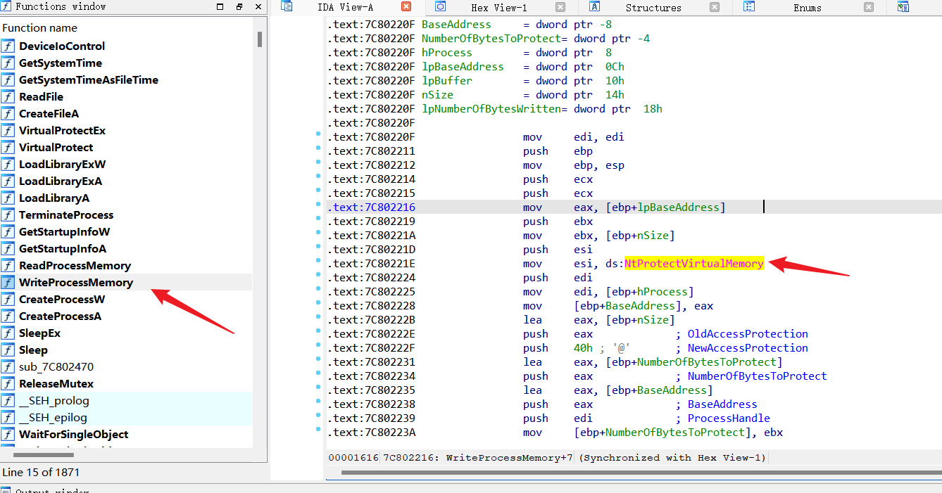 用户层下API的逆向分析及重构_ntprotectvirtualmemory api-CSDN博客