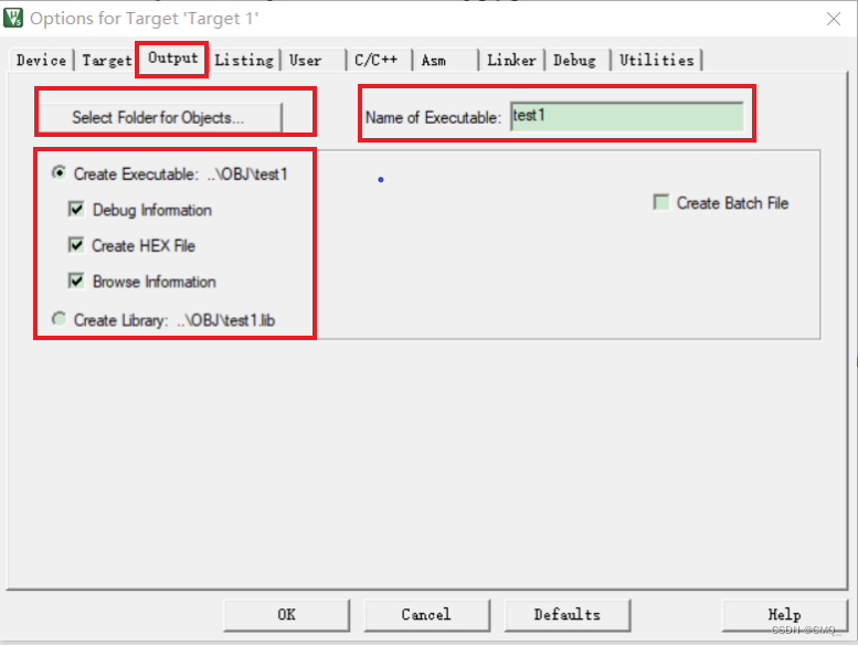 keil工程目标选项配置：Options for Target_keil options for target-CSDN博客