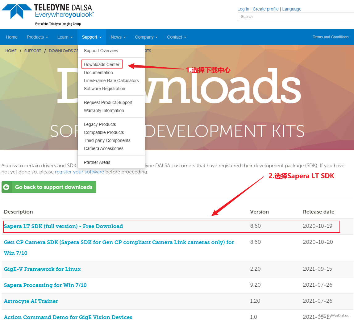 TELEDYNE DALSA相机软件安装教程_teledyne dalsa device manager-CSDN博客