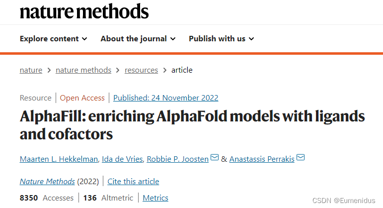 AlphaFill: AlphaFold预测结构与小分子互作数据库-CSDN博客