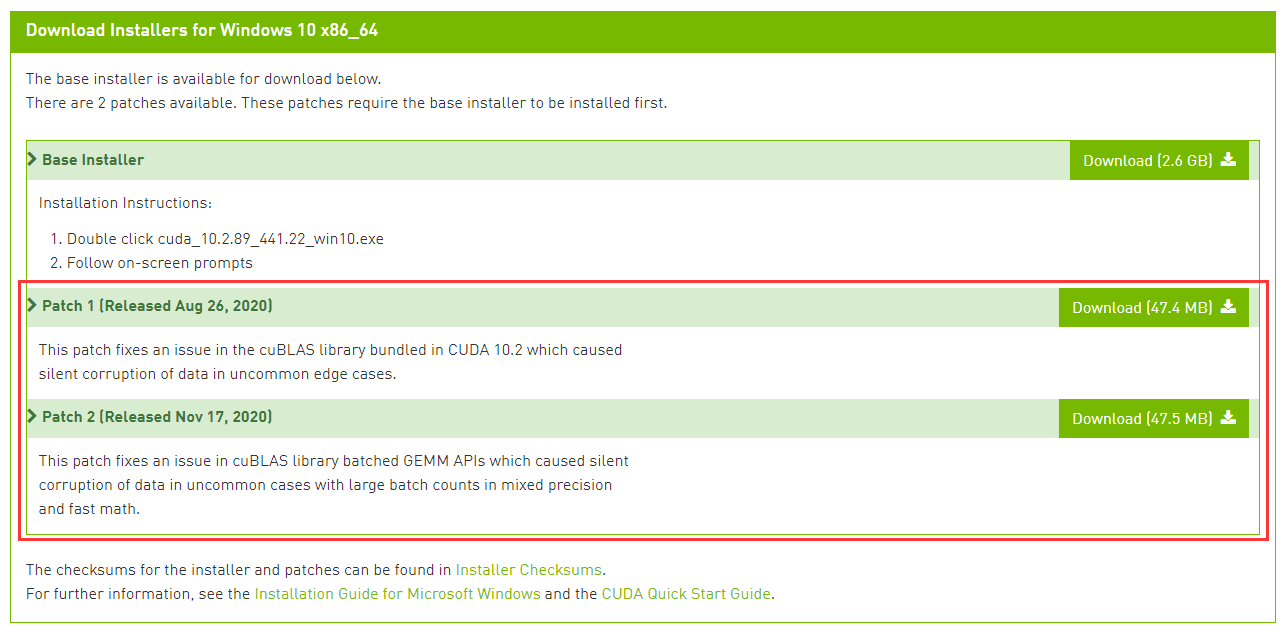 Windows——安装cuda10.2和cudnn7.6.5（两者搭配稳定可靠）_win10cuda10.2需要cudnn吗-CSDN博客