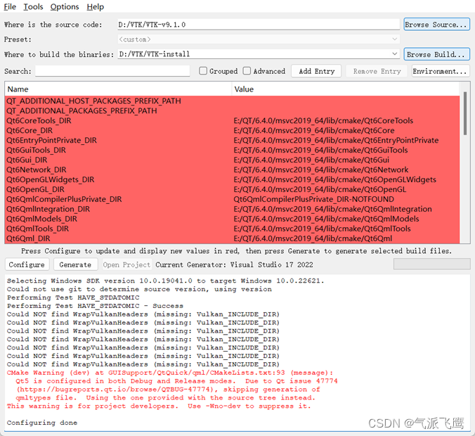 Win11+VS2022配置编译VTK9.1_vtk vs2022 配置-CSDN博客
