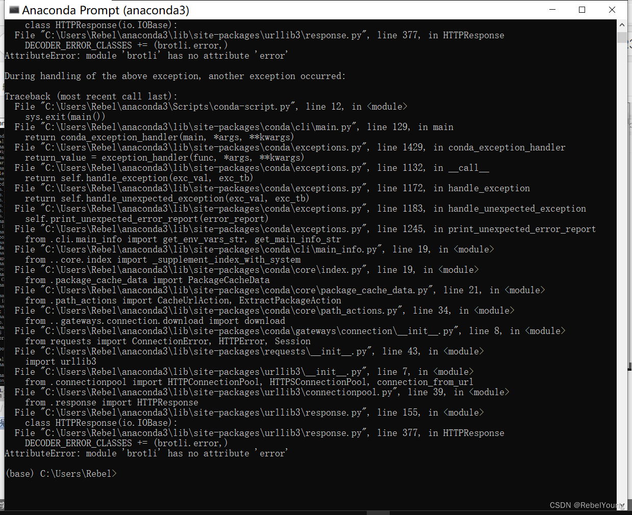 Conda Update Conda 疯狂报错r412 Ls2022i950 ~ Conda Update Conda 