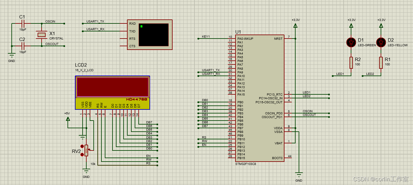 基于STM32CubeMX+FreeRTOS的Proteus仿真LCD1602-CSDN博客