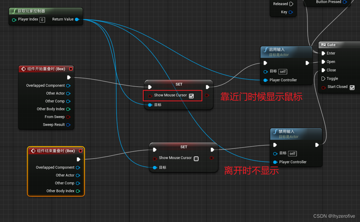 Ue4蓝图笔记 02 1 使用蓝图类实现开关门,实现按e开关门,鼠标点击开关门虚幻4蓝图类按键e Csdn博客