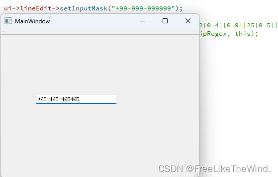 QLineEdit设置掩码Ip_qlineedit setinputmask-CSDN博客
