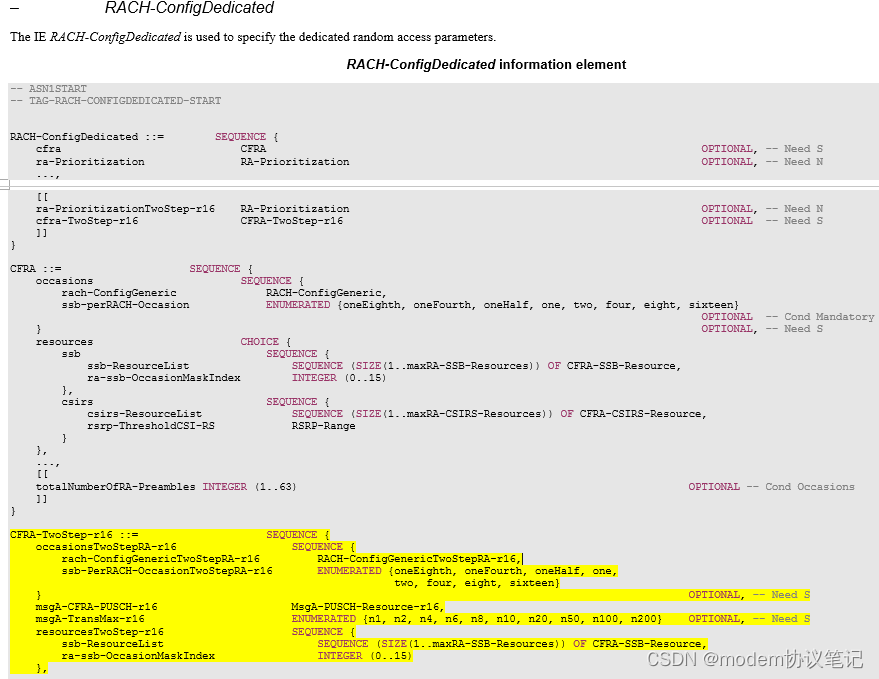 NR PRACH (七）Type 2(2-step) RA 参数及相关规定_rach-configdedicated-CSDN博客