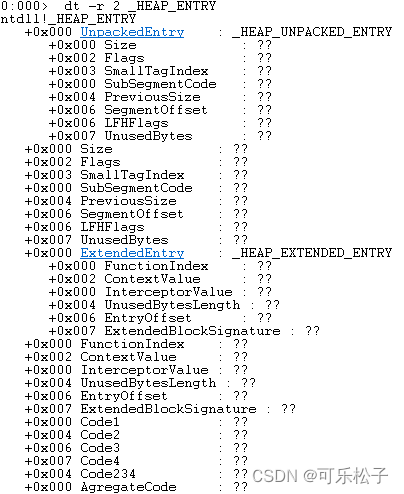 堆（heap）系列_0x04：堆的内部结构（_HEAP=_HEAP_SEGMENT+_HEAP_ENTRY）_heap segment-CSDN博客