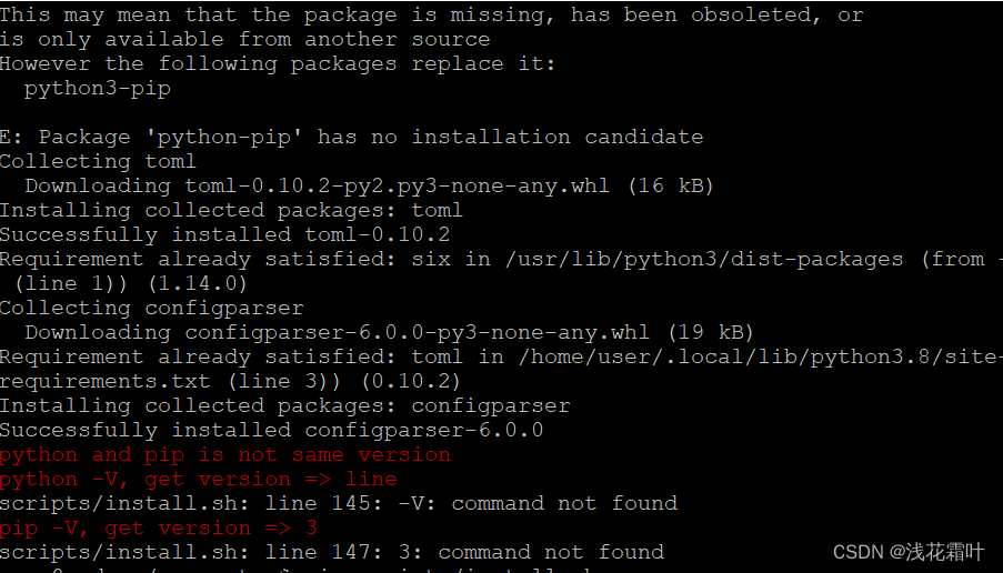 FISCO BCOS 使用generator脚本一键部署，调用./scripts/install.sh脚本 python and pip is not same version报错问题 ...