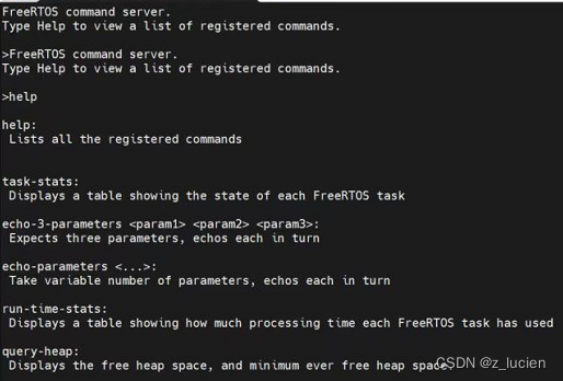 Free-RTOS CLI添加自定义命令_freertos cli 创建_z_lucien的博客-CSDN博客