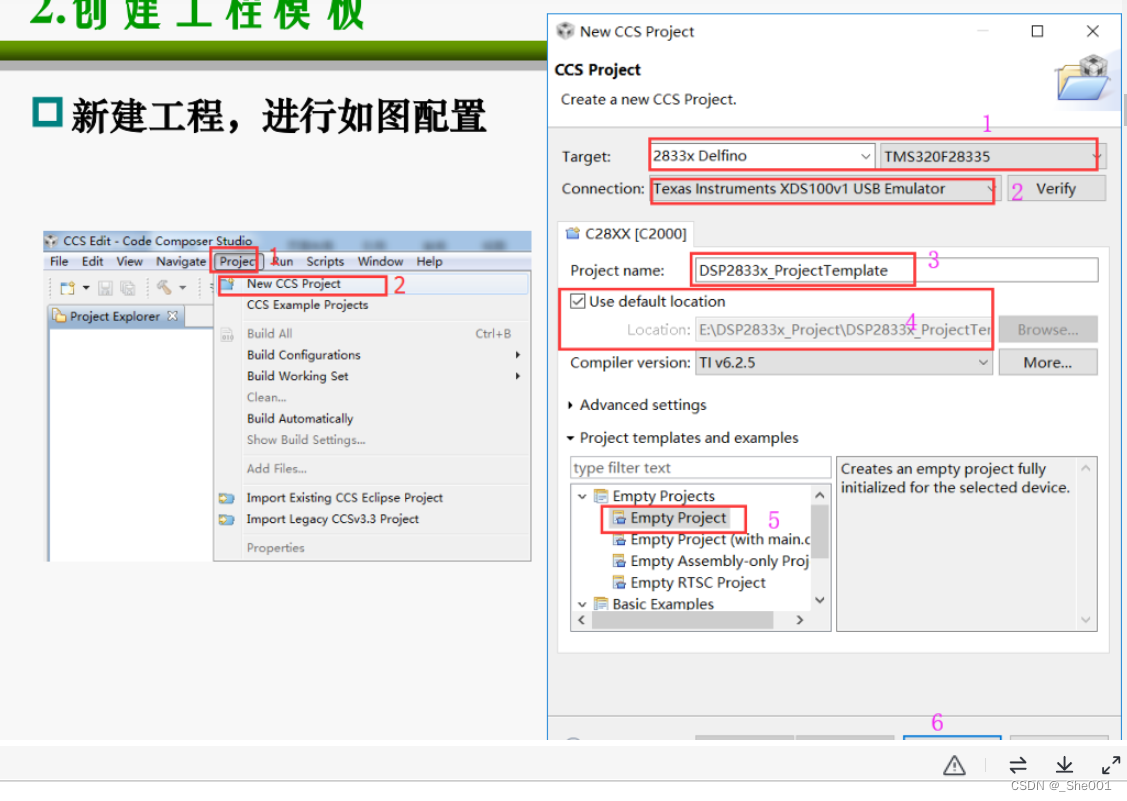 DSP CCS 12.00 芯片：TMS320F28335 建立工程 ，使LED 灯闪烁_用dsp控制灯交替闪烁的程序-CSDN博客