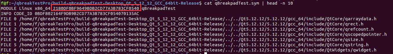 Qt Linux系统使用QBreakpad实战_qbreakpad linux编译-CSDN博客