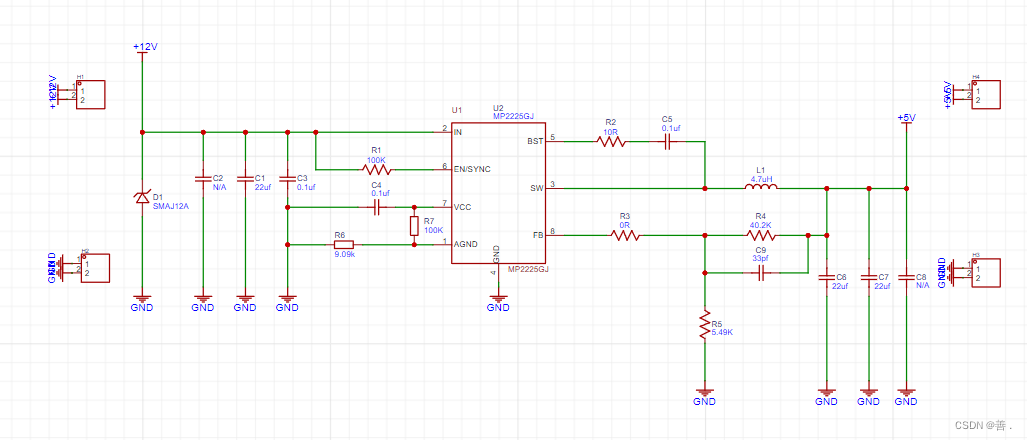 12V转5V降压电路设计_嘉立创12稳压5v-CSDN博客
