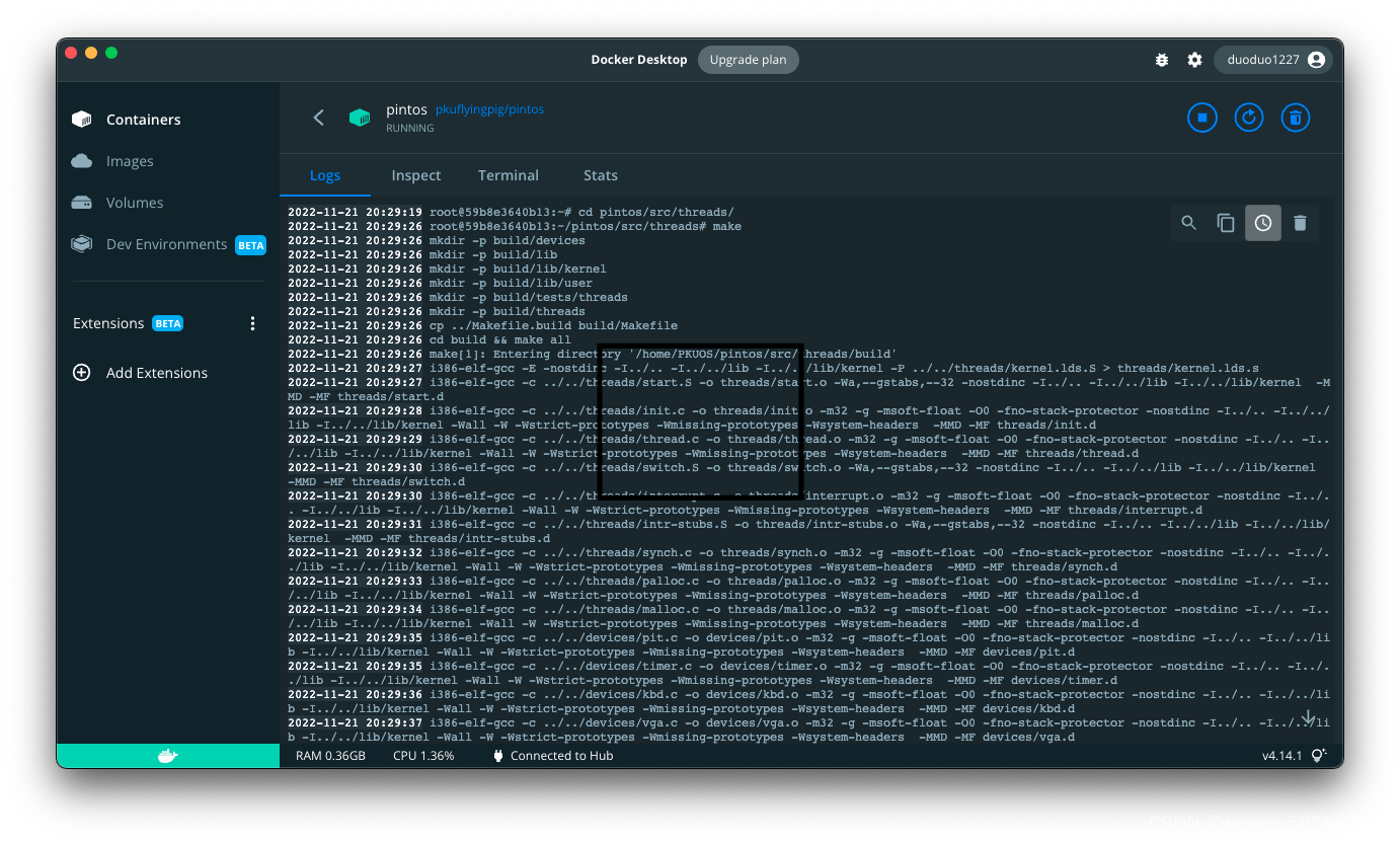 利用Docker在MacOS M1上安装基于x86的PintOS_x86安装macos-CSDN博客