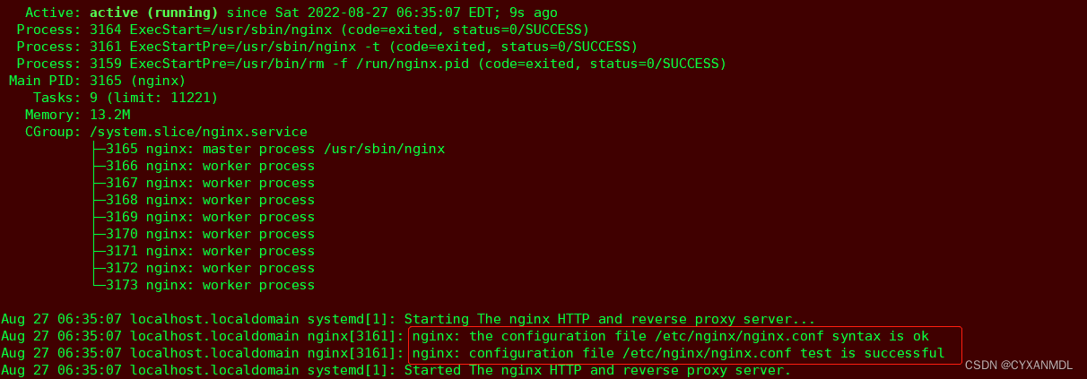 Nginx——Nginx启动报错Job for nginx.service failed because the control process exited with error code ...