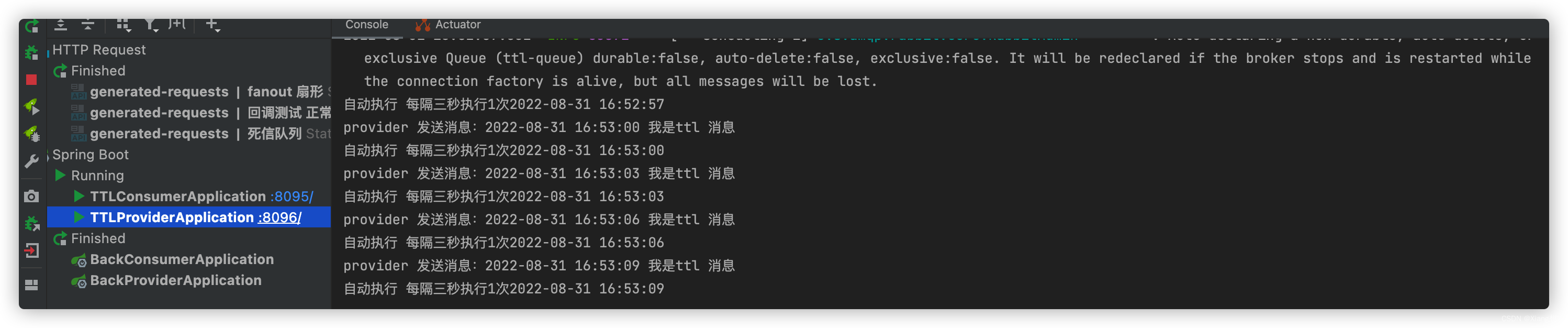 SpringBoot 整合 RabbitMQ 消息过期 TTL、死信队列 （三） 有图 有源码_springboot rabbitmq 手动ack 消息过期无法进入队列-CSDN博客