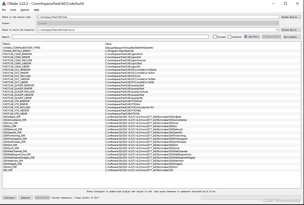 【FastCAE源码阅读1】CMake编译FastCAE_fastcae编译-CSDN博客