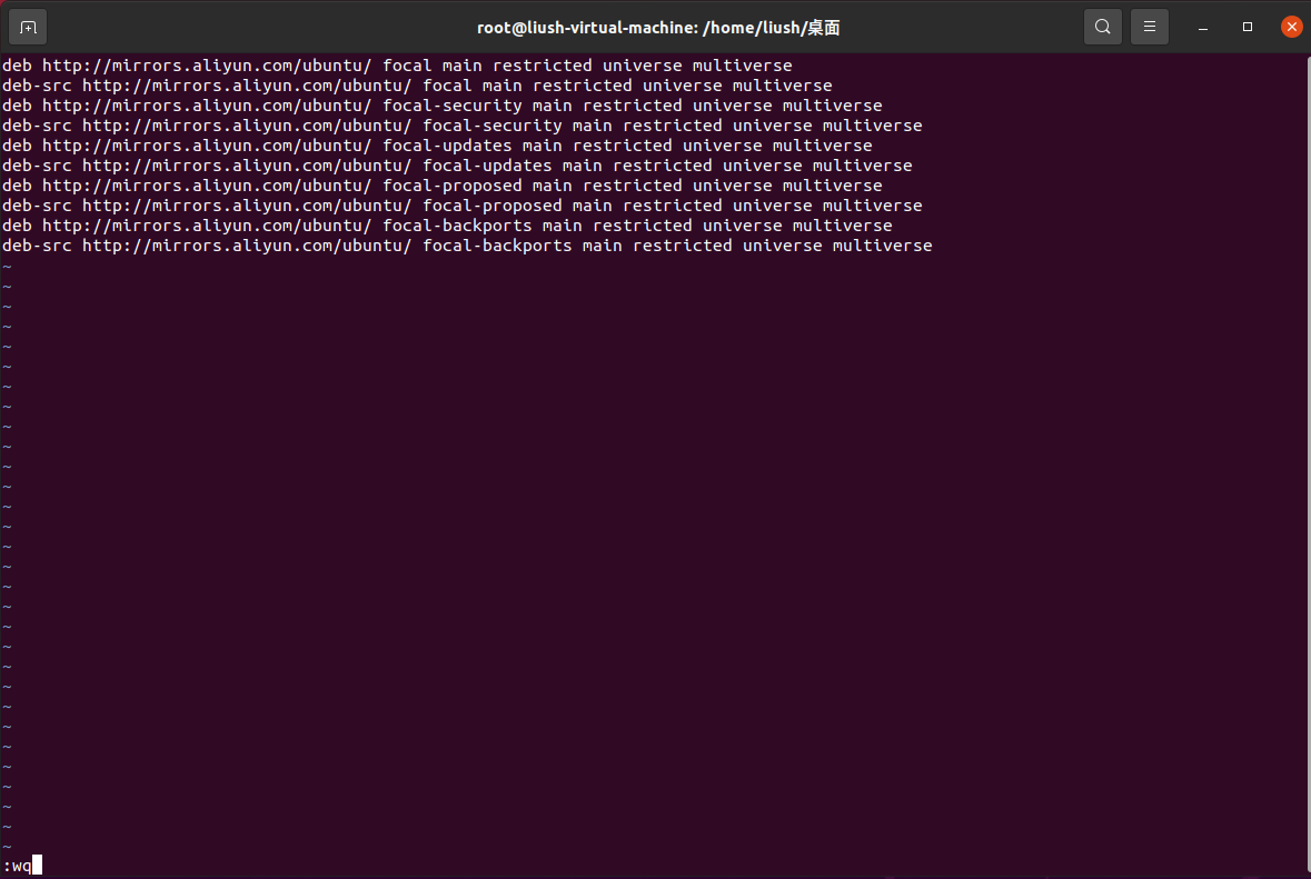 Linux Ubuntu 修改 /etc/apt/sources.list (镜像源)文件和ifconfig命令及net-tools与vim问题解决(非常实用)_ununtu换镜像文件后原来的 ...