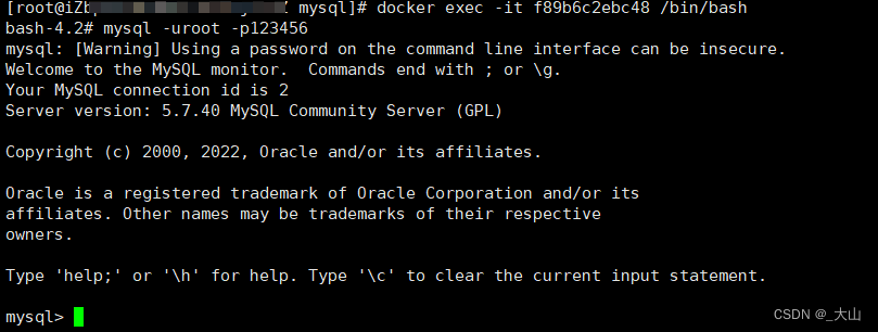 阿里云服务器在docker上部署mysql(图文详细教程) 阿里云服务器docker安装数据库 Csdn博客