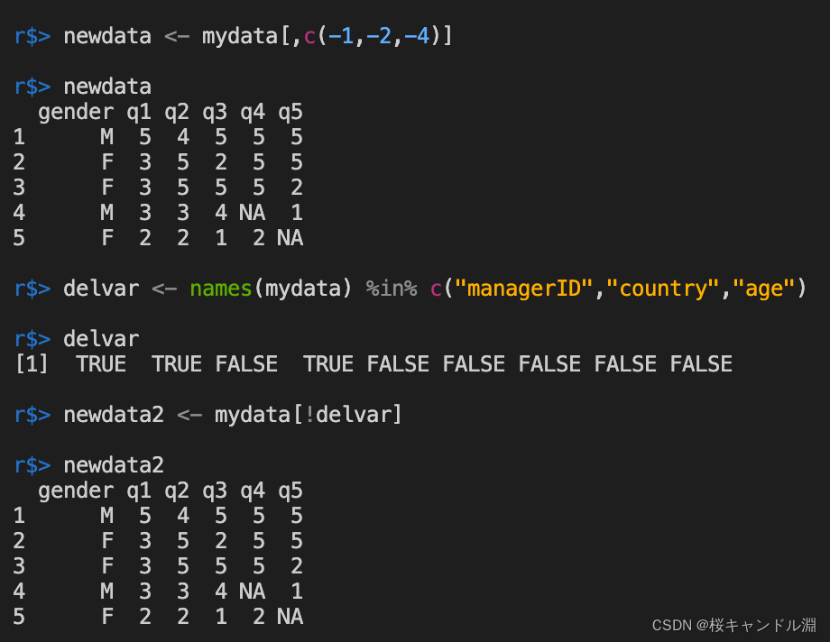 R语言【数据管理】_r语言mydata-CSDN博客