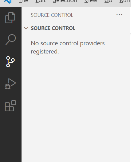 【已解决】vscode no source control providers registered （附问题解决后的感触）_vscode source control-CSDN博客