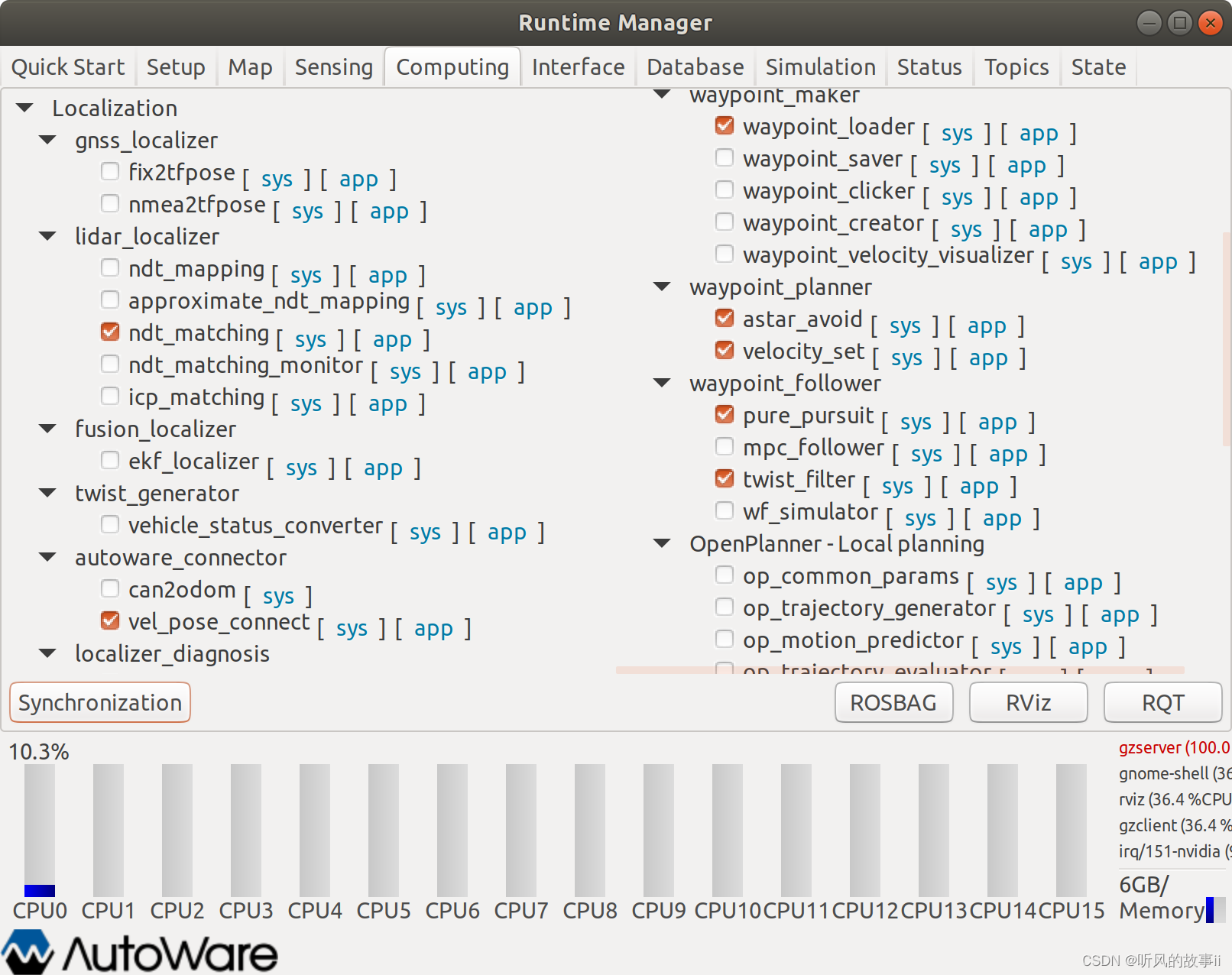 Ubuntu18.04 autoware与云乐小车联合调试_autoware中map坐标系和world坐标系的关系-CSDN博客