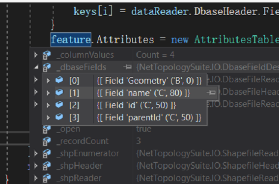 NetTopologySuite 读取Shapefile 字段数和value不匹配_shapefiledatareader-CSDN博客