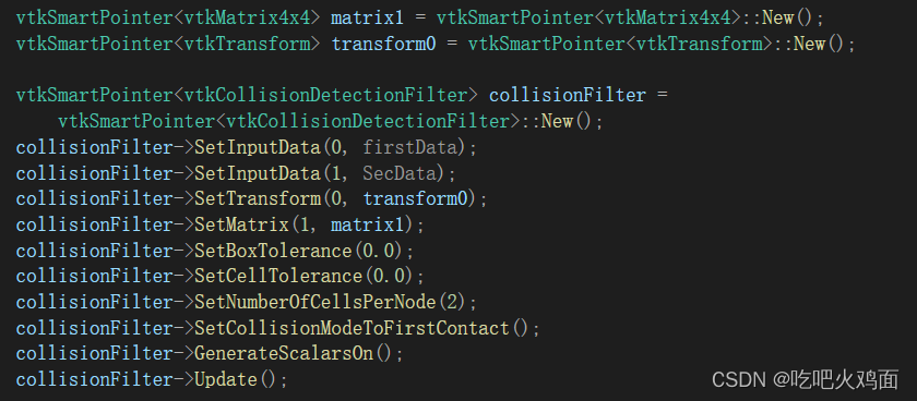 vtk 碰撞检测（使用vtkCollisionDetectionFilter, 解决vtkCollisionDetectionFilter使用失效问题）-CSDN博客