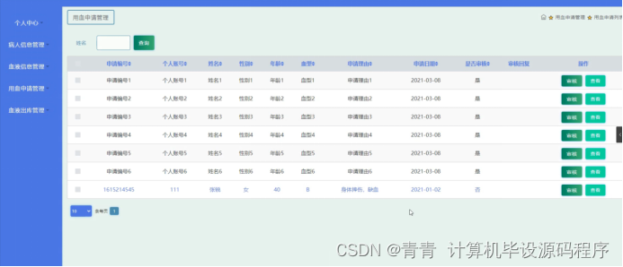 【附源码】java计算机毕业设计昆明市人民医院血库管理系统（程序lw部署）青青 计算机毕设源码程序的博客 Csdn博客 