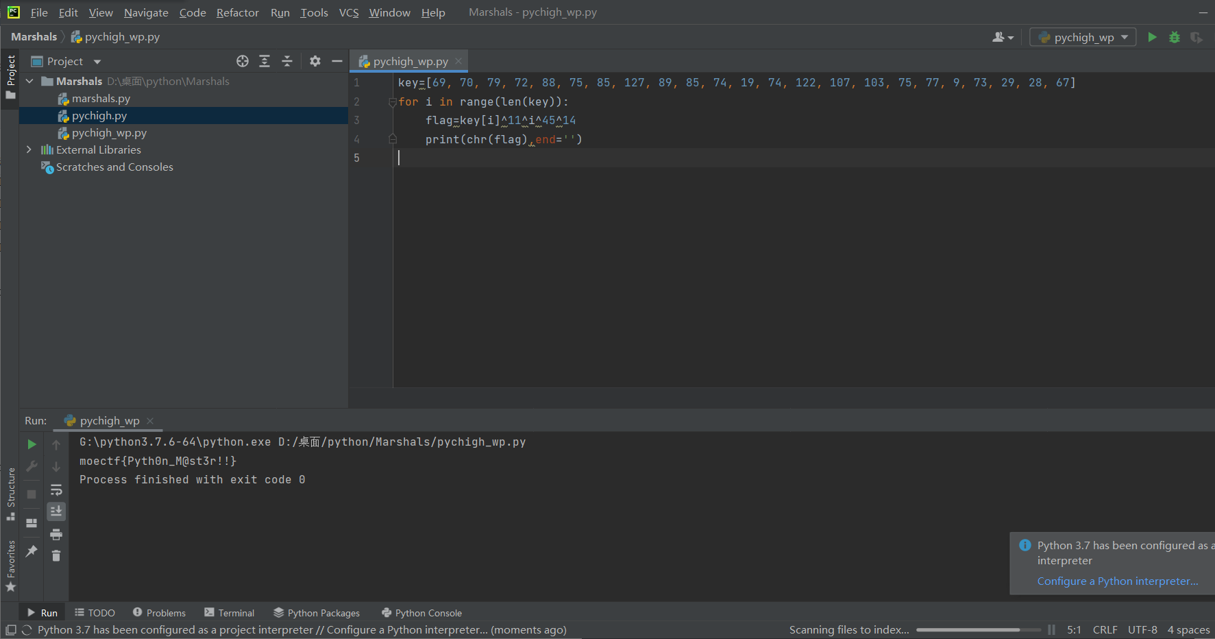 MoeCTF 2021Re部分------Midpython.exe_pyc 反编译 报错 parse near 196-CSDN博客