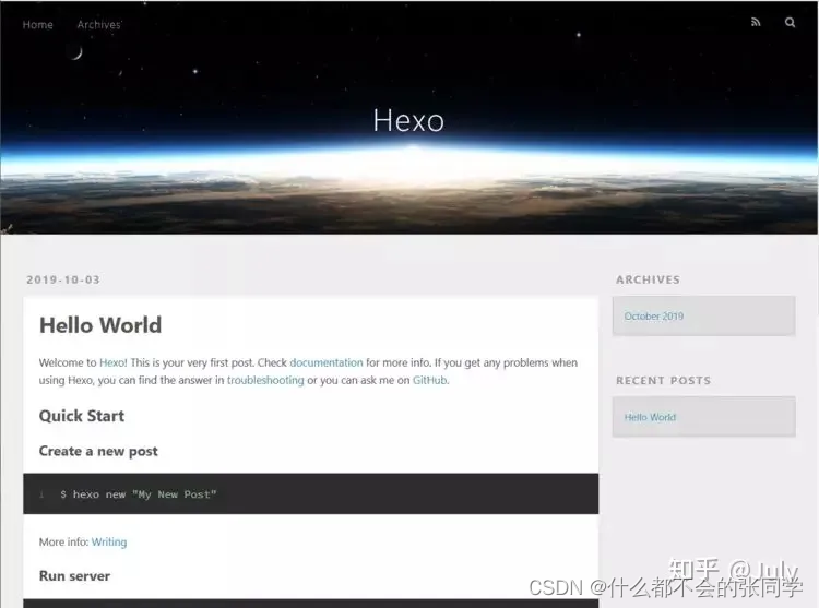 个人免费静态博客网站搭建步骤记录——Git＋hexo_静态个人博客-CSDN博客