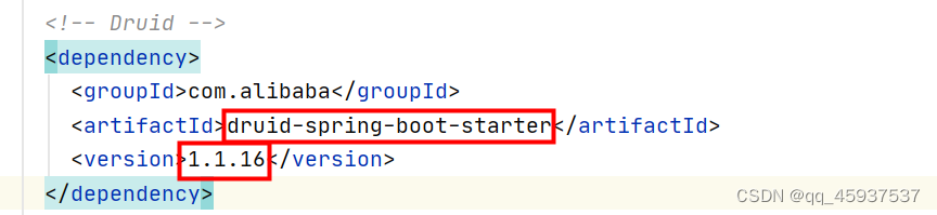解决druid-spring-boot-starter爆红问题_druid-spring-boot-starter总是报红-CSDN博客